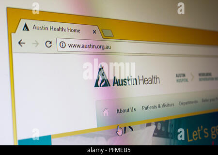 Austin Health Website homepage Stock Photo - Alamy
