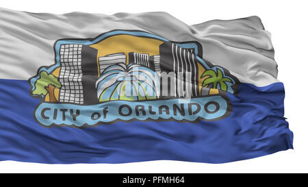 Orlando city on a USA flag background, 3D rendering. United states of ...