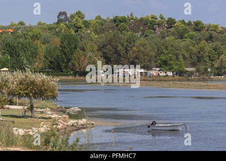 Seascape of Livari Beach Vourvourou at Sithonia peninsula, Chalkidiki ...