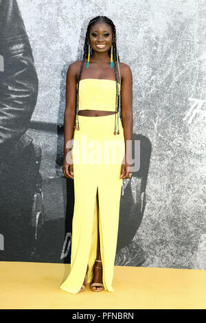 Shantol Jackson attending the Yardie premiere at the BFI Southbank in ...
