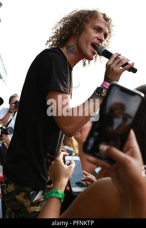 Cheat Codes on stage for Billboard Hot 100 Music Festival, Northwell ...