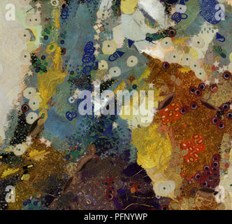 Hand drawing wall poster print. Abstract art. Oil painting ...