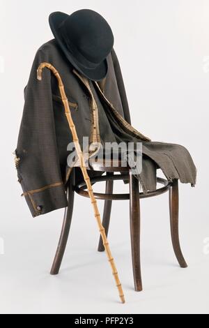 Clothes draped over a chair in George Bernard Shaw's bedroom at Shaw's ...