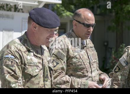 British Army Brigadier Simon Humphrey, commander of Kabul Security ...