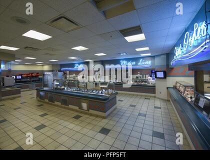 Cafeteria salad bar - USA Stock Photo - Alamy