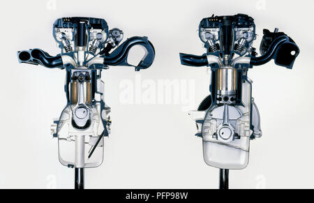 Piston engine cross-section Stock Photo - Alamy
