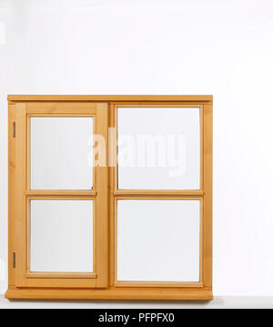 Vertical shot of a wooden window on a beautiful leaf covered wall Stock ...