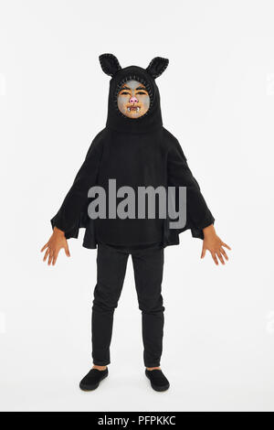 Child dressed as a bat for Halloween Stock Photo - Alamy