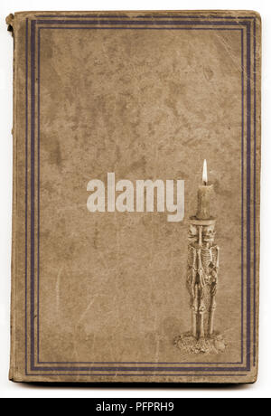 Very old grunge paper with halloween chandelier Stock Photo - Alamy