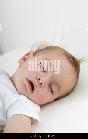 Baby boy (46 weeks) sleeping, close-up Stock Photo - Alamy