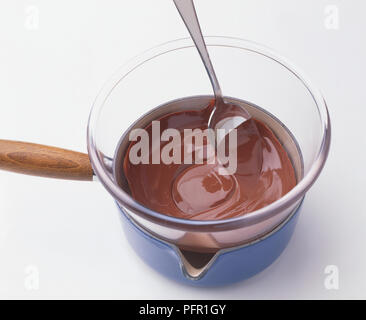 A close up view top of a melted multi colored cupcake with decor ...