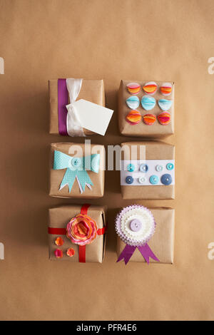 Small wrapped gifts Stock Photo - Alamy