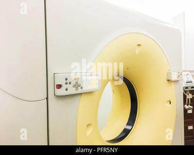 Computer tomography (CT Scan) control button Stock Photo - Alamy