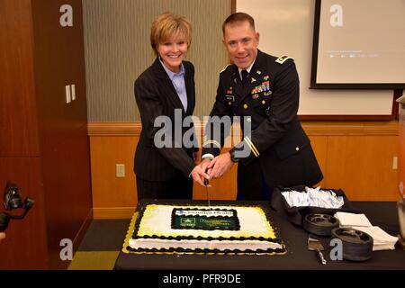 U.S. Army Col. Anthony King (left), commander of the 30th Medical ...