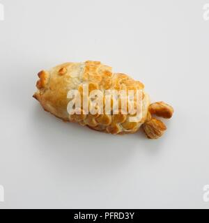 Fish-shaped puff pastry stuffed with tuna Stock Photo - Alamy