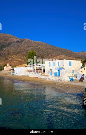 Beach at Skoutari, Mani Peninsula, The Peloponnese, Greece, Southern ...