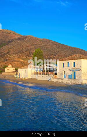 Beach at Skoutari, Mani Peninsula, The Peloponnese, Greece, Southern ...