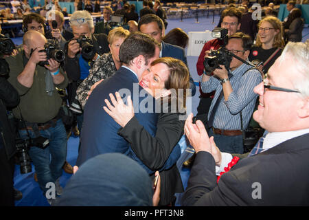 A media melee ensues as Labour Candidate Paul Sweeney wins Glasgow ...