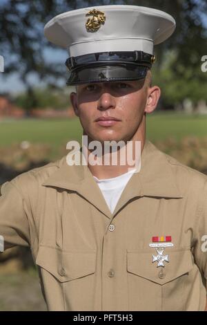 U.S. Marine Corps Pfc. Cody McCarron, a rifleman with 1st Battalion ...