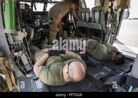 A U.S. Navy Corpsman with Shock Trauma Platoon One, Bravo Surgical ...