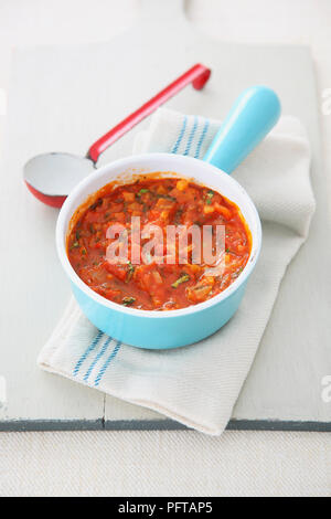 Slow-cooked tomato sauce Stock Photo - Alamy