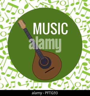 fado guitar musical instrument vector illustration design Stock Vector ...