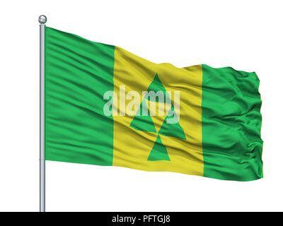 3D Flag of Prince Albert (Saskatchewan), Canada. 3D Illustration Stock ...