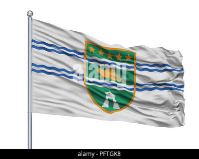 Surrey City Flag, Canada, British Columbia Province, Isolated On White ...