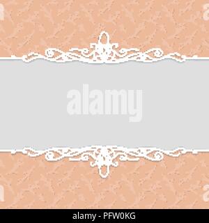 Floral wedding peach retro decorative invitation wallpaper background ...