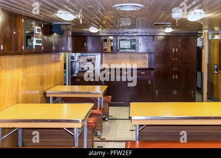 Submarine dining room Stock Photo - Alamy