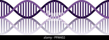 horizontal dna chain science colorful icon Stock Vector Image & Art - Alamy