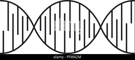 vertical dna chain science monochrome Stock Vector Image & Art - Alamy