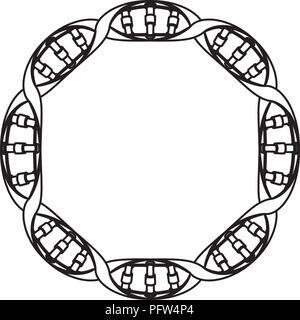 circular dna chain science icon Stock Vector Image & Art - Alamy