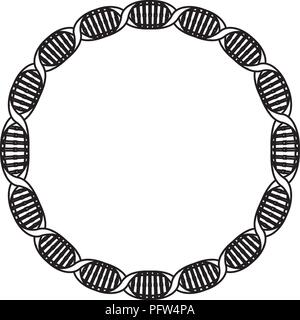 circular dna chain science icon Stock Vector Image & Art - Alamy