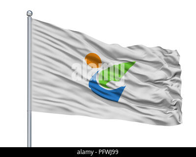 Tome City Flag, Japan, Miyagi Prefecture, Isolated On White Background ...