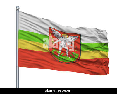 Tacna City Flag, Peru, Isolated On White Background Stock Photo - Alamy