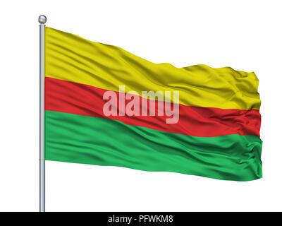 Culebra City Flag, Puerto Rico, Isolated On White Background Stock ...