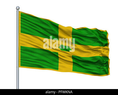 Las Marias City Flag, Puerto Rico, Isolated On White Background Stock ...