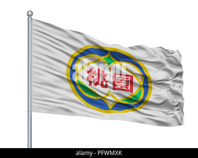 Chiayi City Flag, Taiwan, Isolated On White Background Stock Photo - Alamy