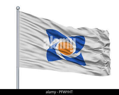 Hanamaki City Flag, Japan, Iwate Prefecture, Isolated On White ...