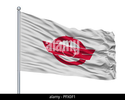Konan City Flag, Japan, Aichi Prefecture, Closeup View Stock Photo - Alamy