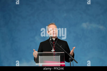 Archbishop Eamon Martin gives his keynote speech during the World ...