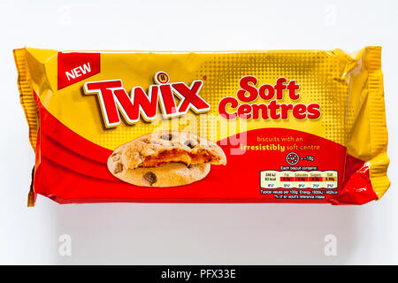 Packet of new Twix Soft Centres biscuits with an irresistibly soft ...