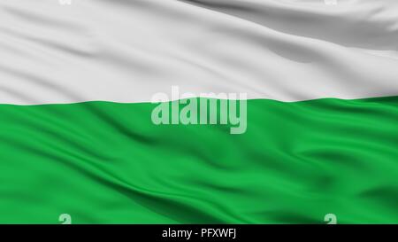 Ubate City Flag, Colombia, Cundinamarca Department, Isolated On White ...