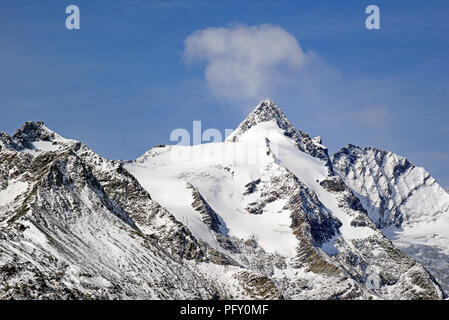 Grossglockner, Austria´s highest mountain (3798 m), seen from the south ...