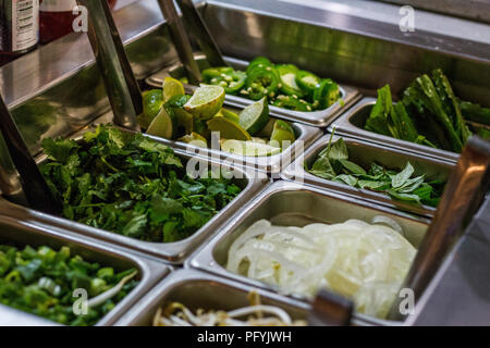 Vietnamese Soup Pho with spices and herbs Stock Photo - Alamy