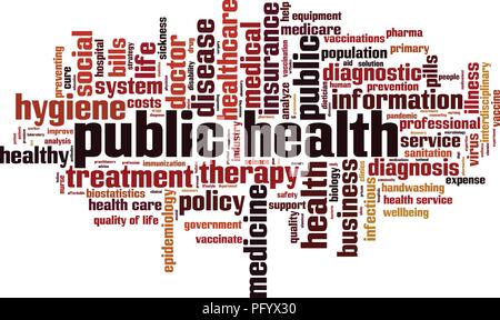 Public health word cloud concept. Vector illustration Stock Vector ...
