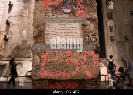 Last Column from Ground Zero, National September 11 Memorial & Museum 9 ...