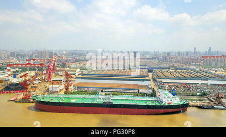 Nanton, Nanton, China. 23rd Aug, 2018. Nantong, CHINA-The oil tanker ...