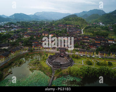 Zunyi, Zunyi, China. 23rd Aug, 2018. Zunyi, CHINA-Aerial photography of ...